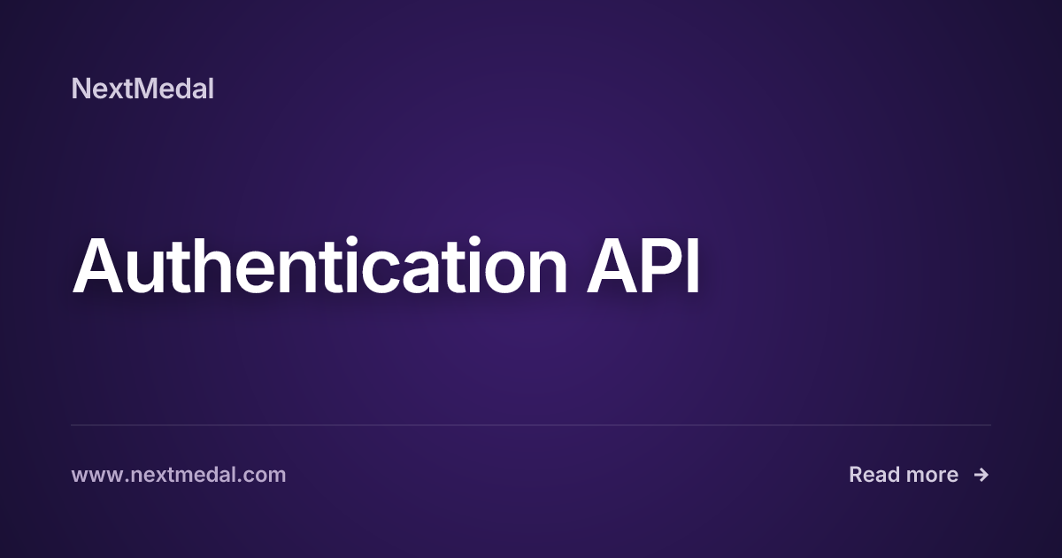 Authentication API